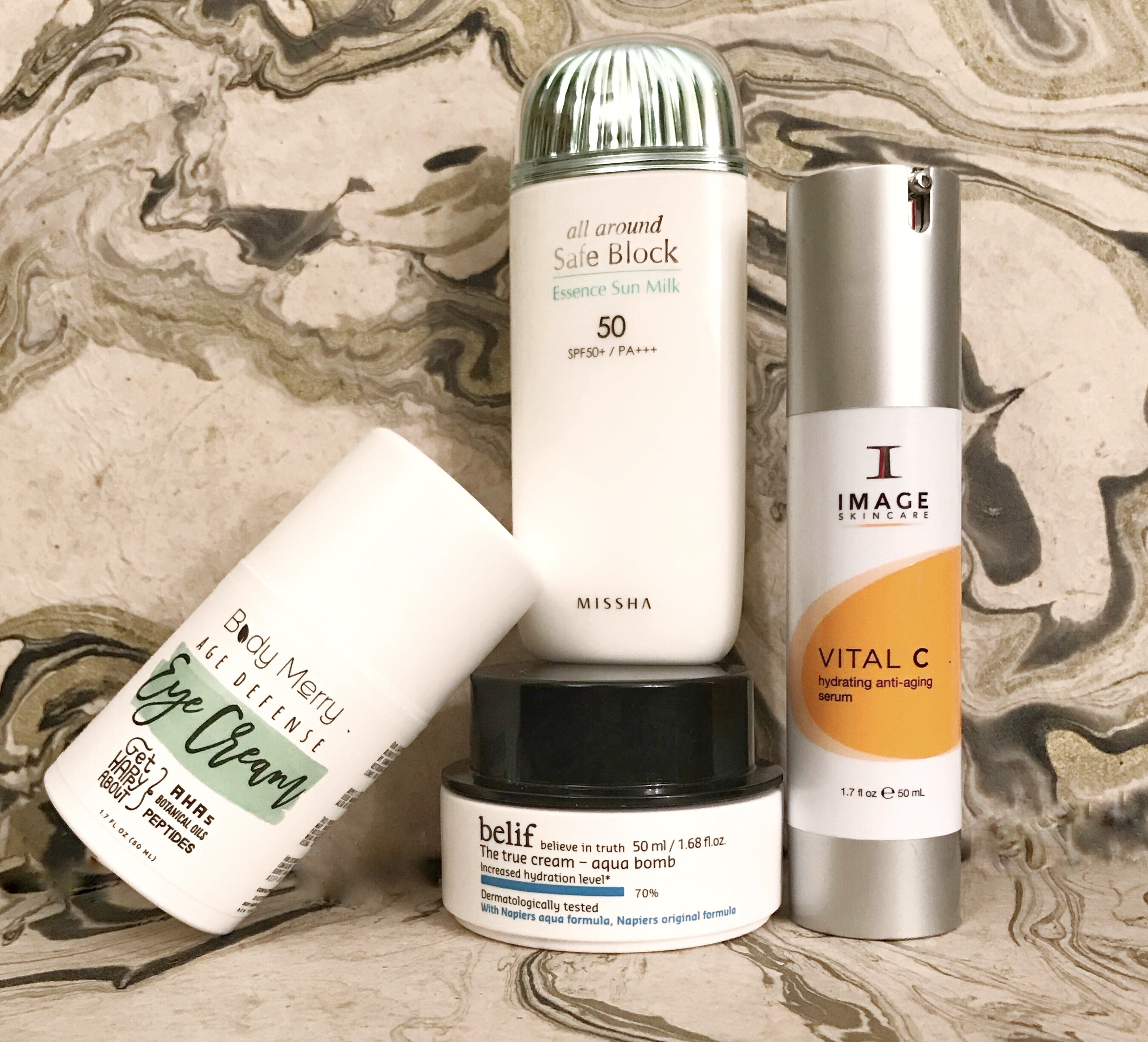 Morning skin routine